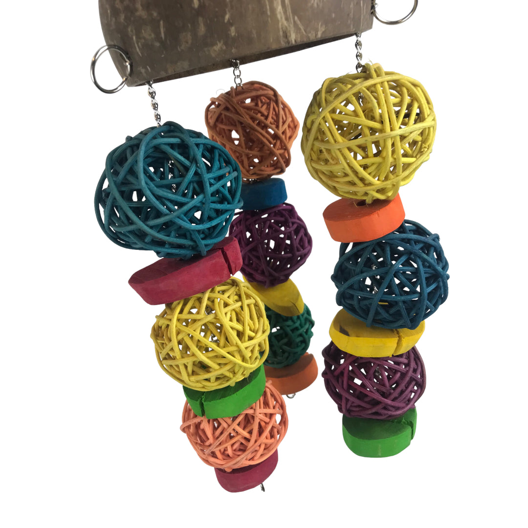 NINOS JAVE COCO WICKER CLUSTER – Fins Fangs Feathers & Fur